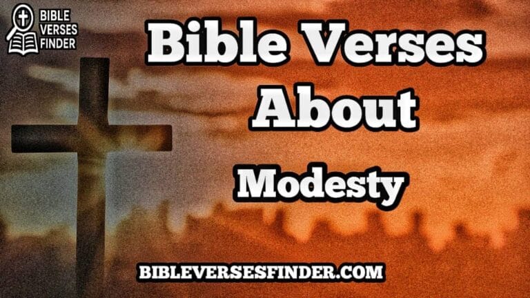 Most Inspiring Bible Verses About Modesty